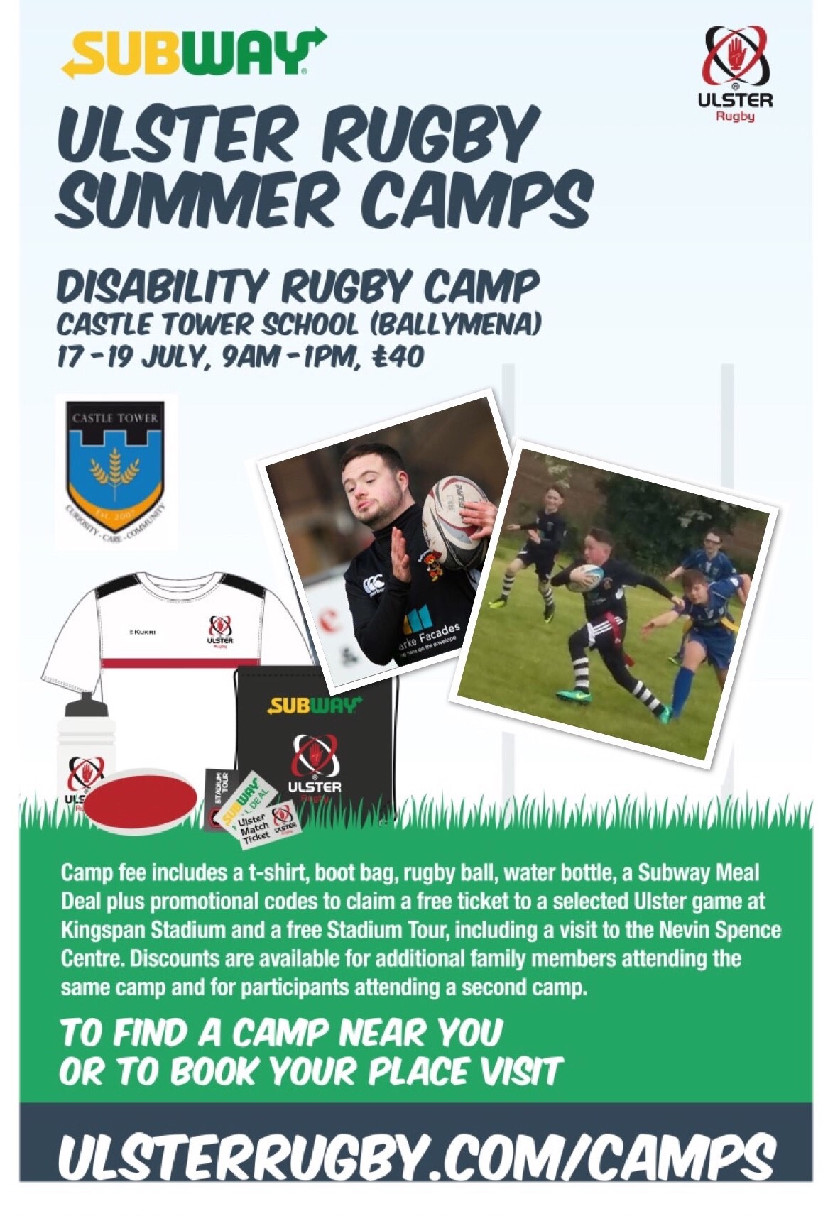 Ulster Rugby Summer Camp - Castle Tower