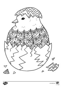 Spring-Mindfulness-Colouring - Castle Tower